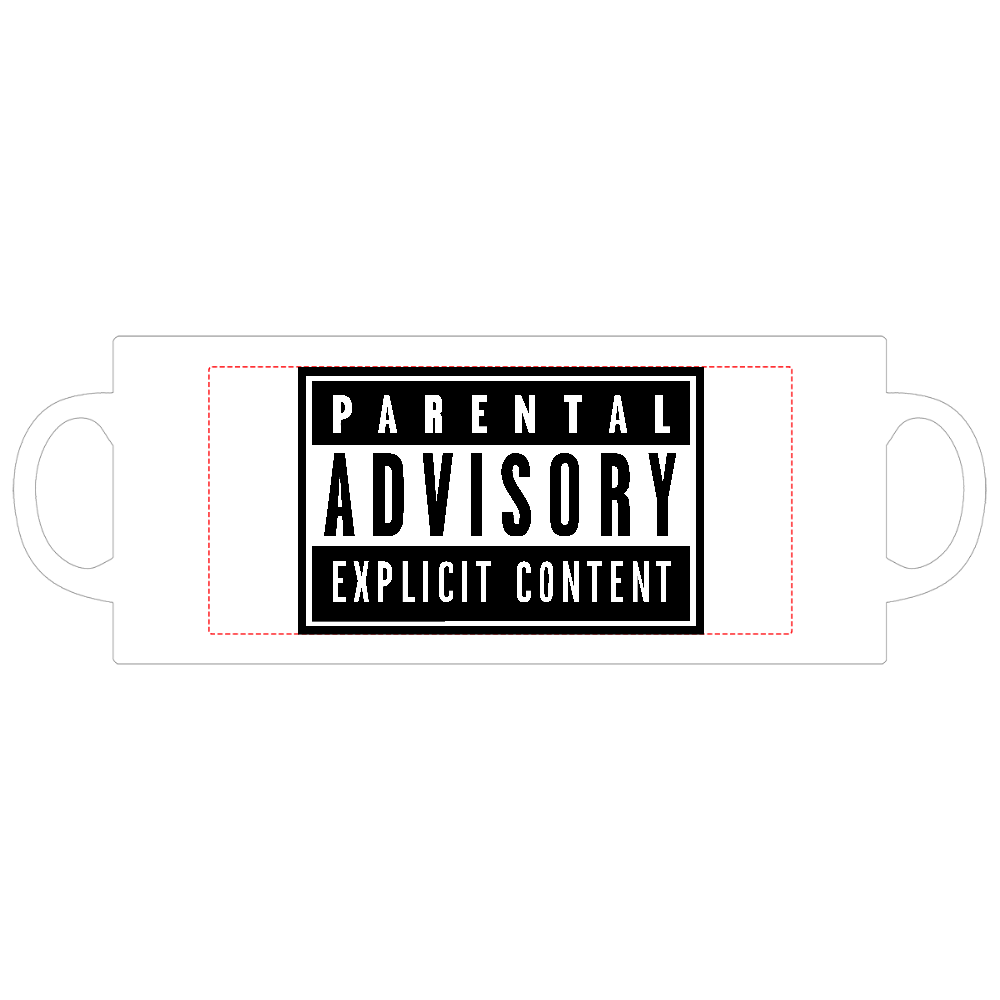 PARENTAL ADVISORY BOXマグカップ ホワイトの商品購入ページ｜クリエイターのオリジナルグッズ販売のオリラボマーケット