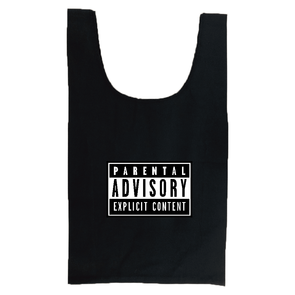 PARENTAL ADVISORY BOX厚手コットンマルシェバッグ（M）の商品購入ページ｜クリエイターのオリジナルグッズ販売のオリラボマーケット