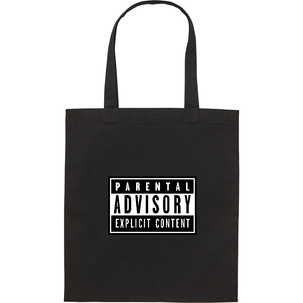 PARENTAL ADVISORY BOXスタンダードキャンバスフラットトートバッグ(M)の商品購入ページ｜クリエイターのオリジナルグッズ販売 ...